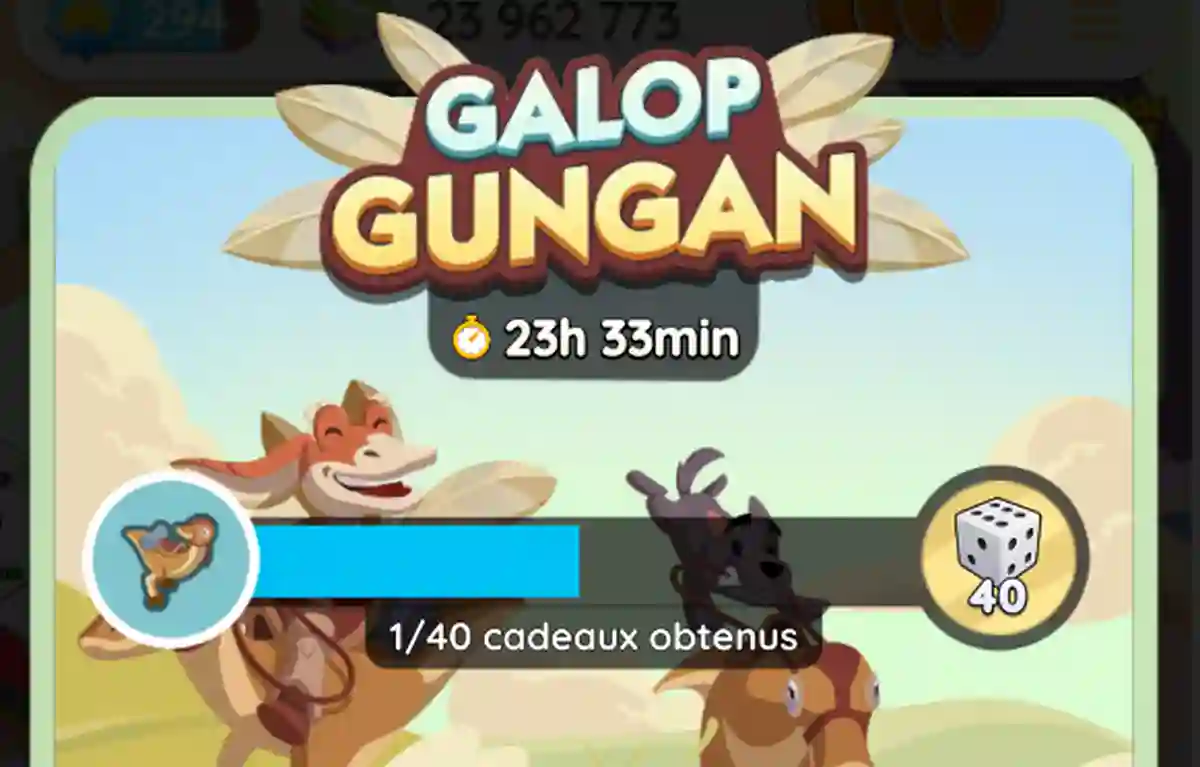 Événement Galop Gungan Monopoly Go (Recompenses)